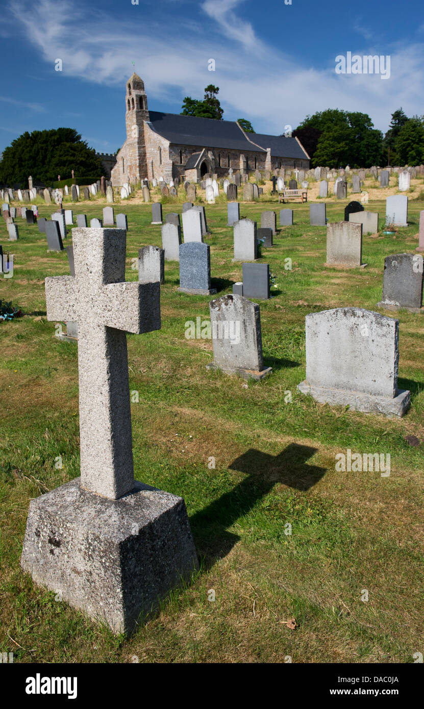St Michael & All Angels Church and churchyard. Ford, Northumberland ...