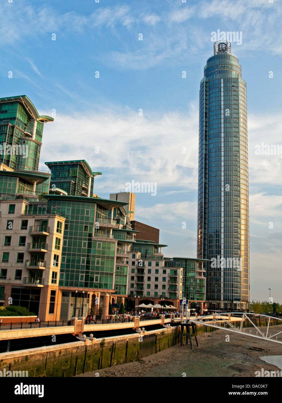View of the Vauxhall Tower (St George Wharf Tower), the tallest solely ...