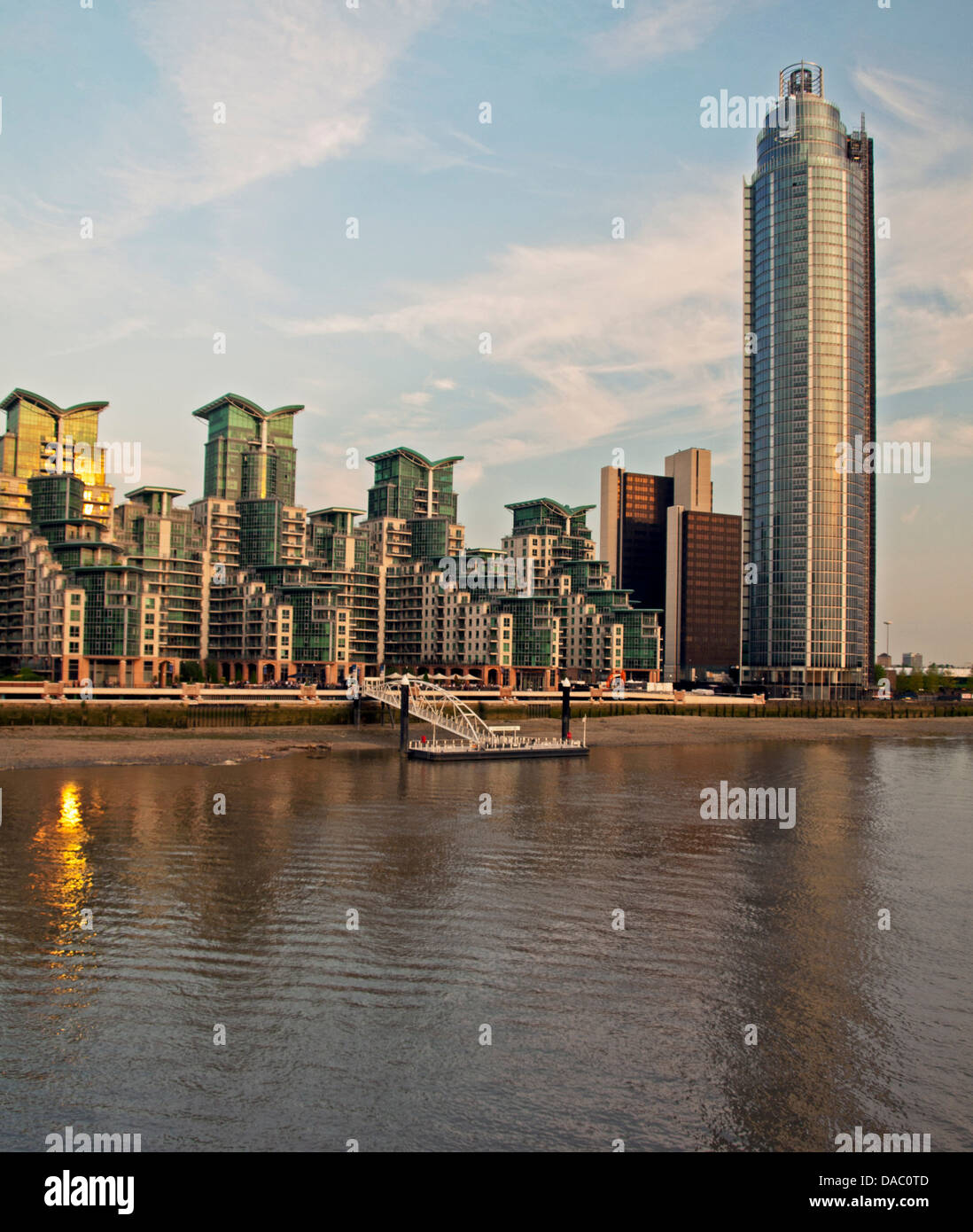 View of the Vauxhall Tower (St George Wharf Tower) showing St. George's ...