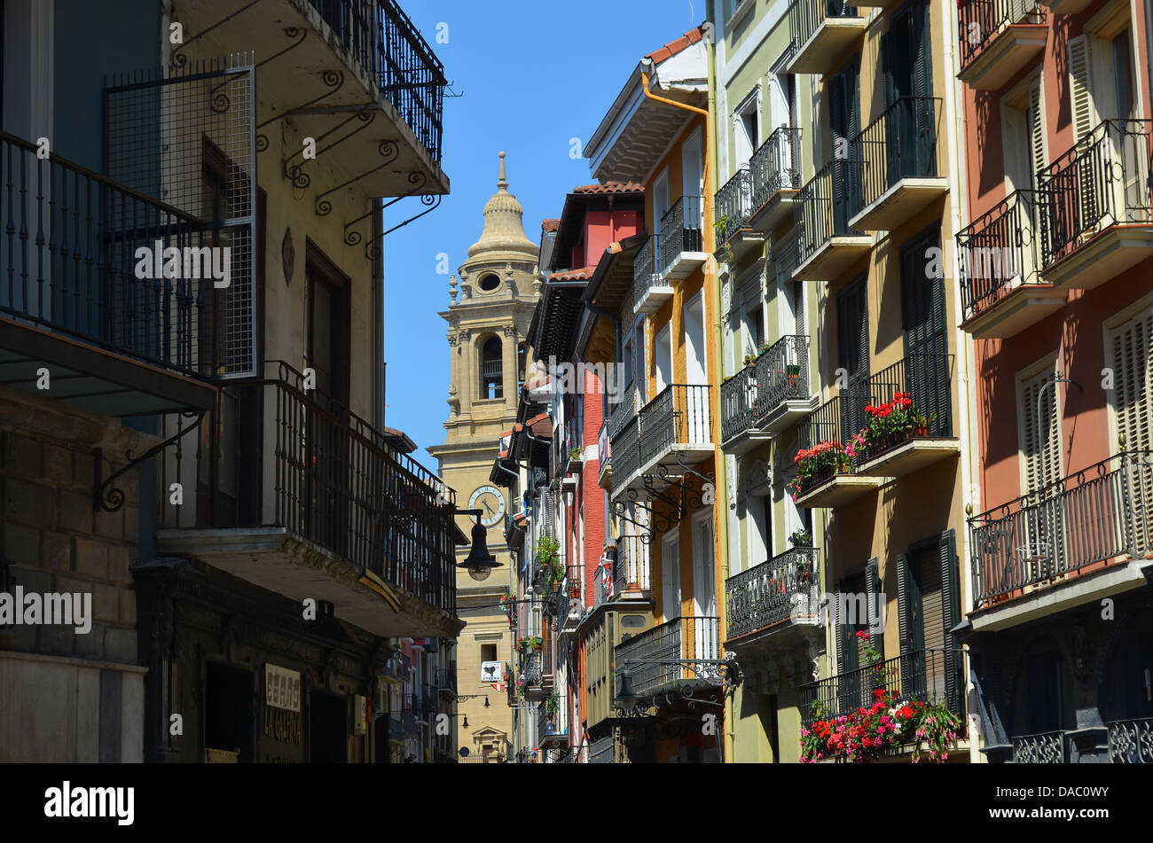 The Streets of Pamplona, Spain / Basque Country Stock Photo - Alamy
