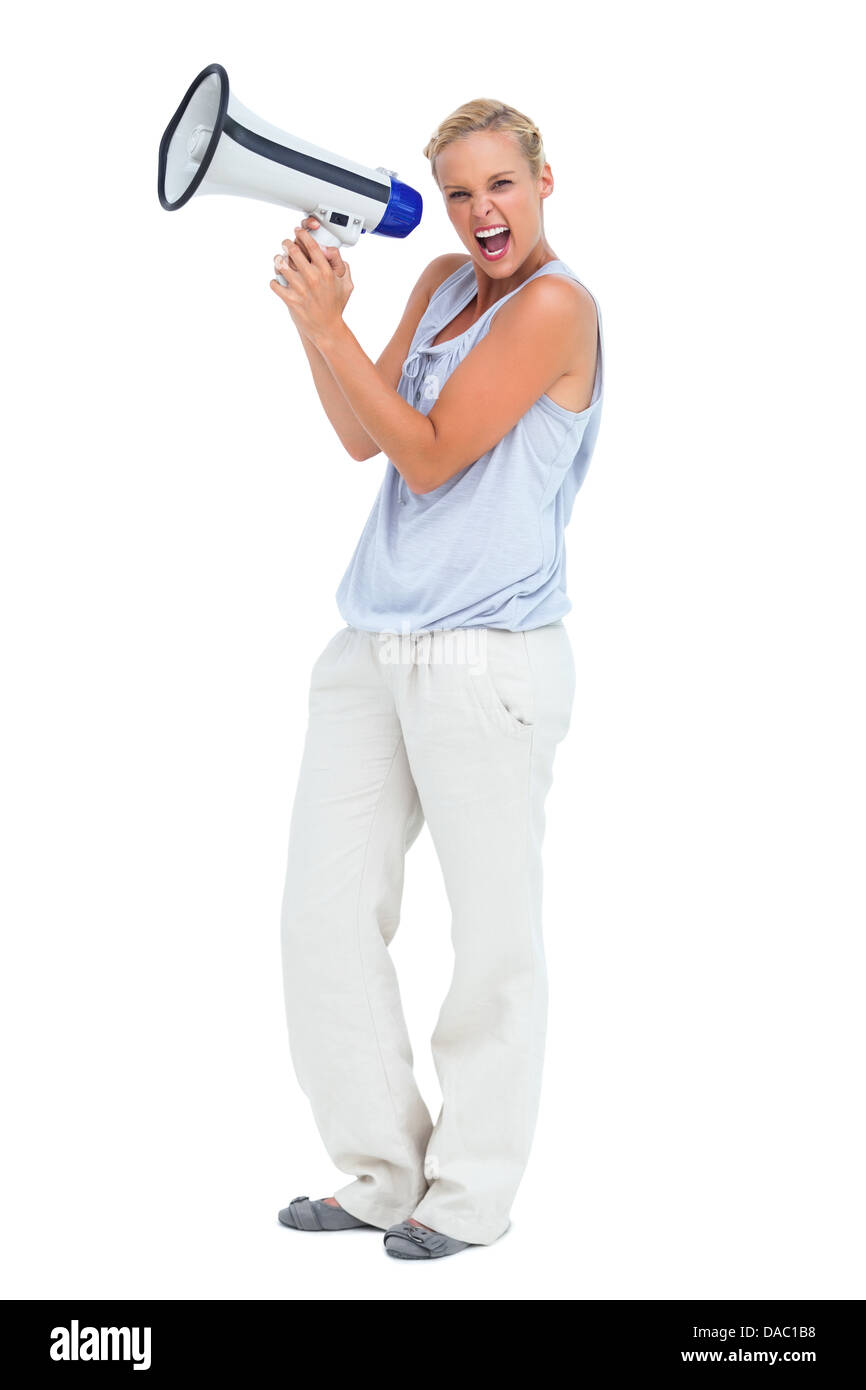 Screaming speaker Cut Out Stock Images & Pictures - Alamy