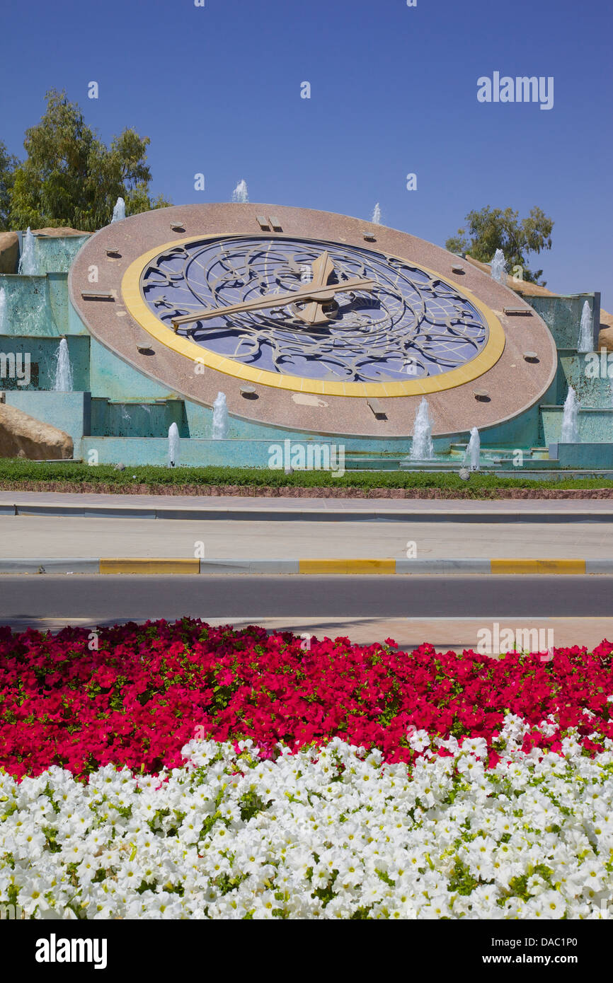 Clock Tower, Al Ain, Abu Dhabi, United Arab Emirates, Middle East Stock ...