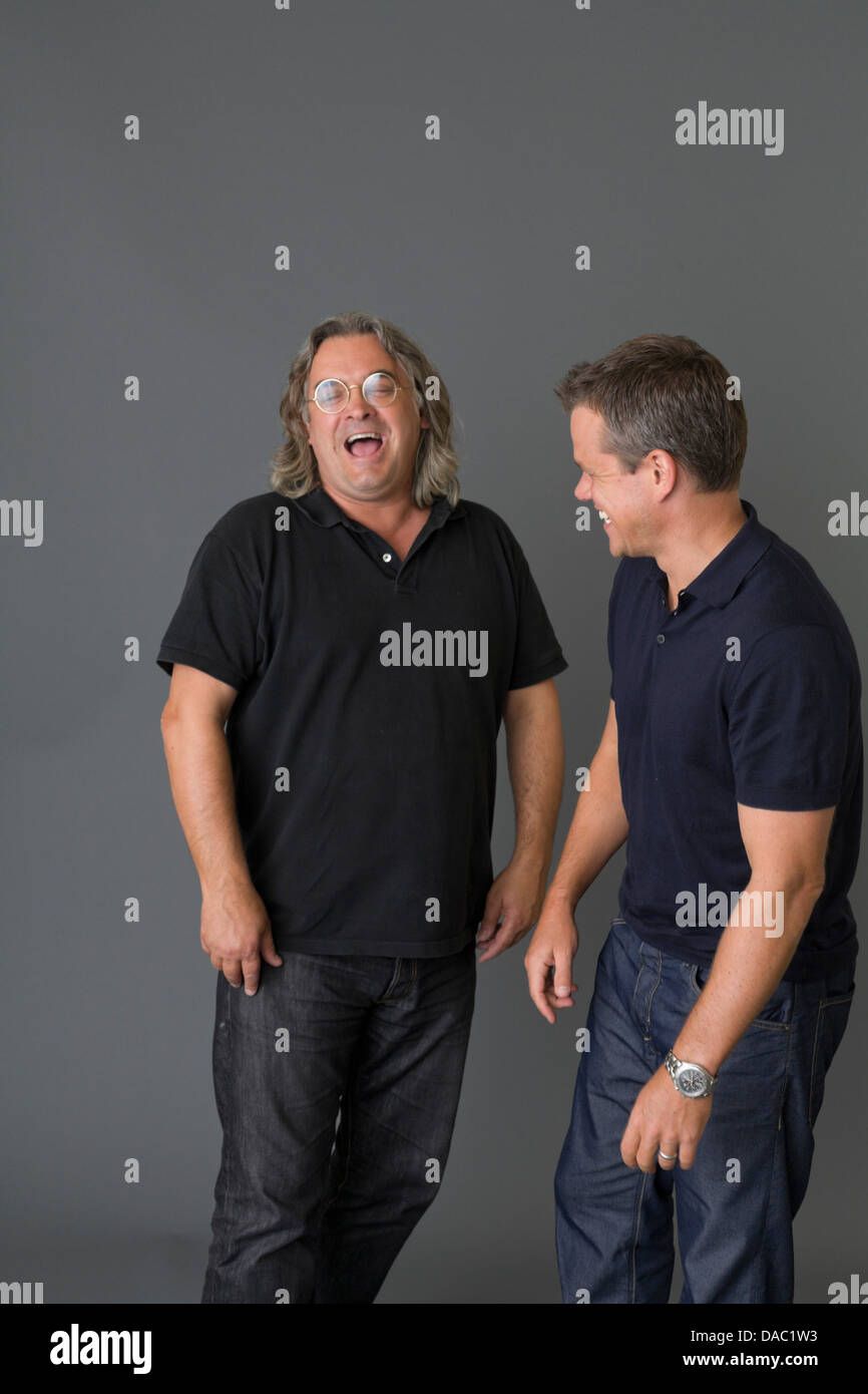 Los Angeles July 7 Actor Matt Damon And Director Paul Greengrass In Los Angeles California U