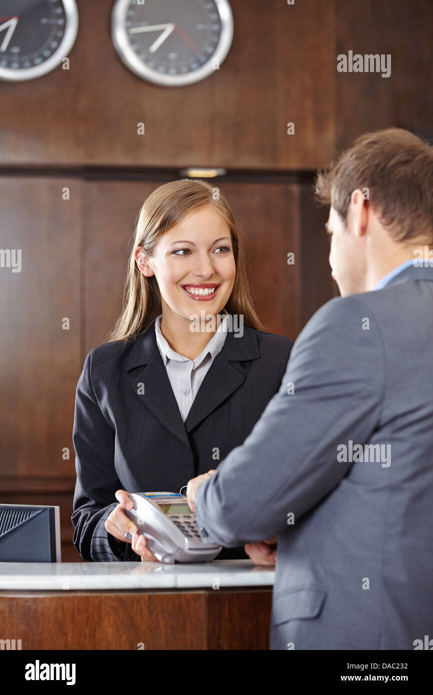 Hotel bill reception hi-res stock photography and images - Alamy