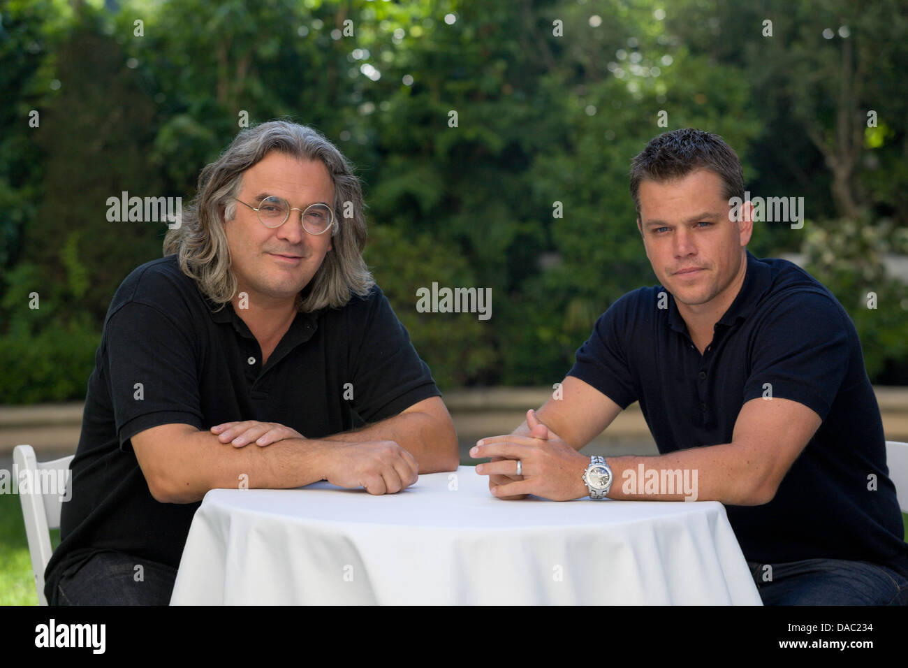 LOS ANGELES – JULY 7 Actor Matt Damon and Director Paul Greengrass in ...