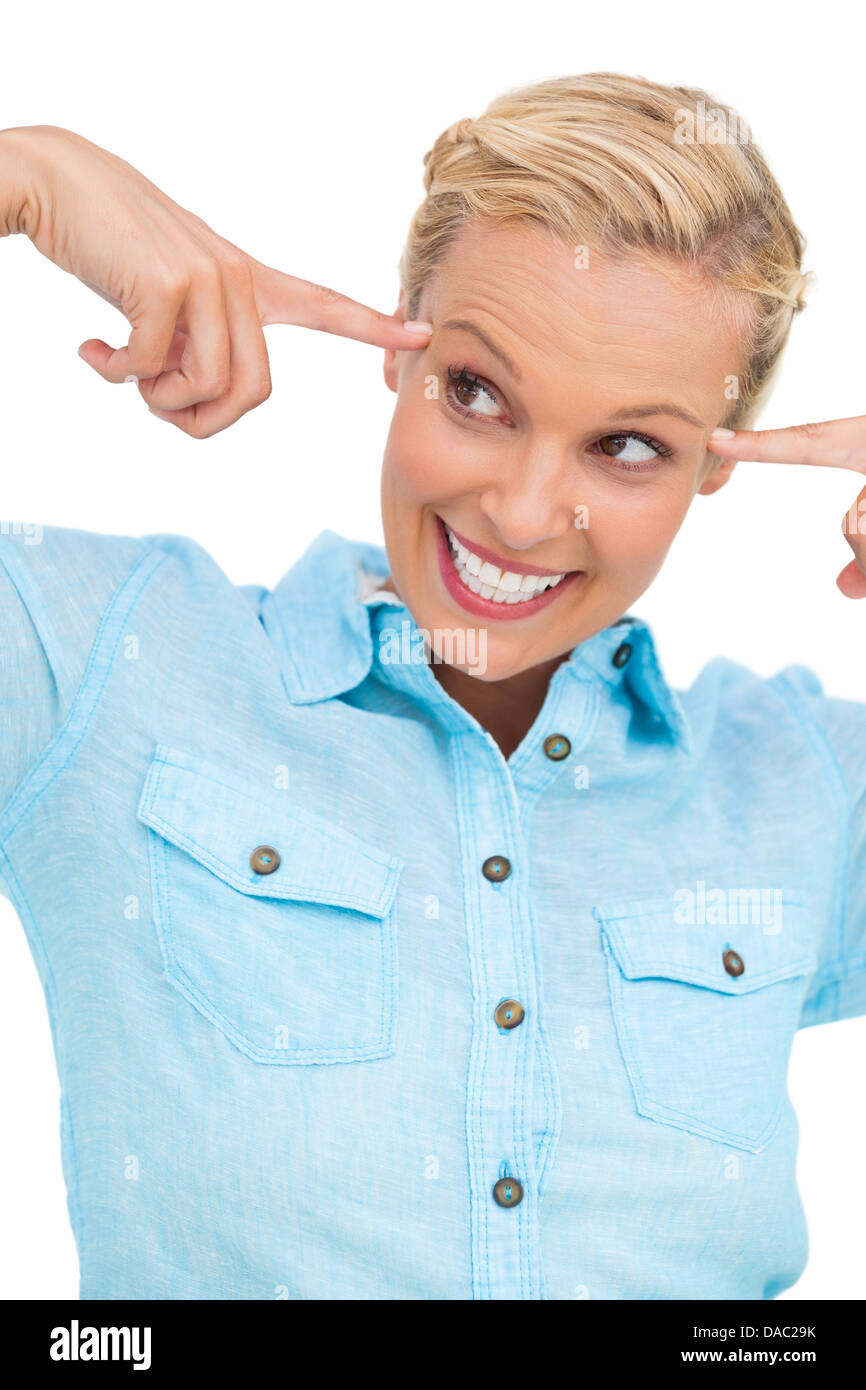 Pulling silly face hi-res stock photography and images - Alamy