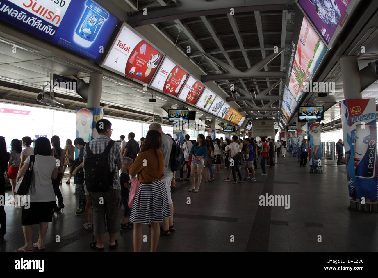 Interior in Siam BTS station in Bangkok , Thailand Stock Photo - Alamy