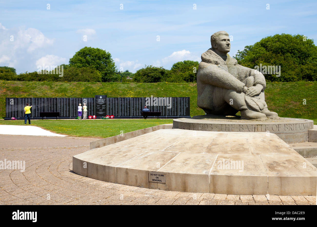 Battle of Britain War Memorial Young Airman Sculpture at Capel-Le-Ferne ...