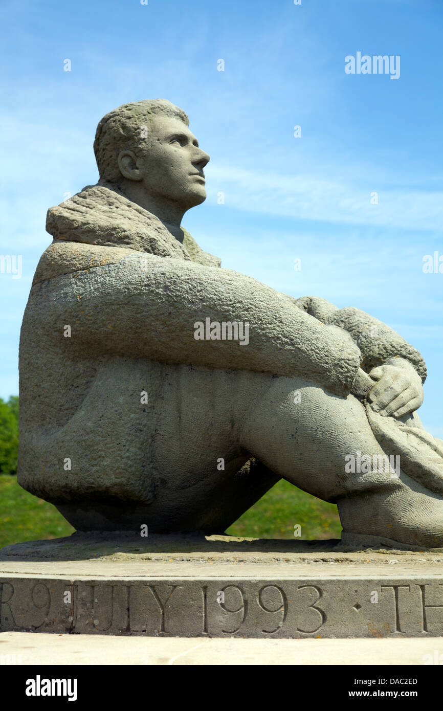 Battle of Britain War Memorial Young Airman Sculpture at Capel-Le-Ferne ...
