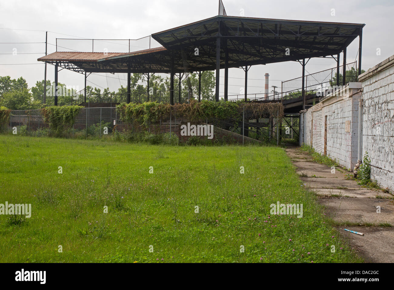 Hamtramck Stadium, home of the Detroit Stars baseball team in the Negro ...