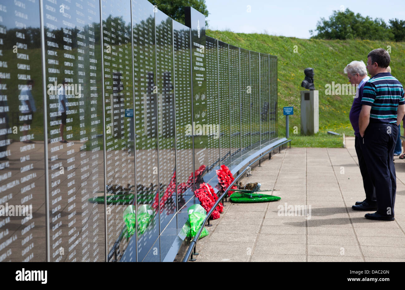 Battle of Britain War Memorial Wall at Capel-Le-Ferne in Folkestone ...