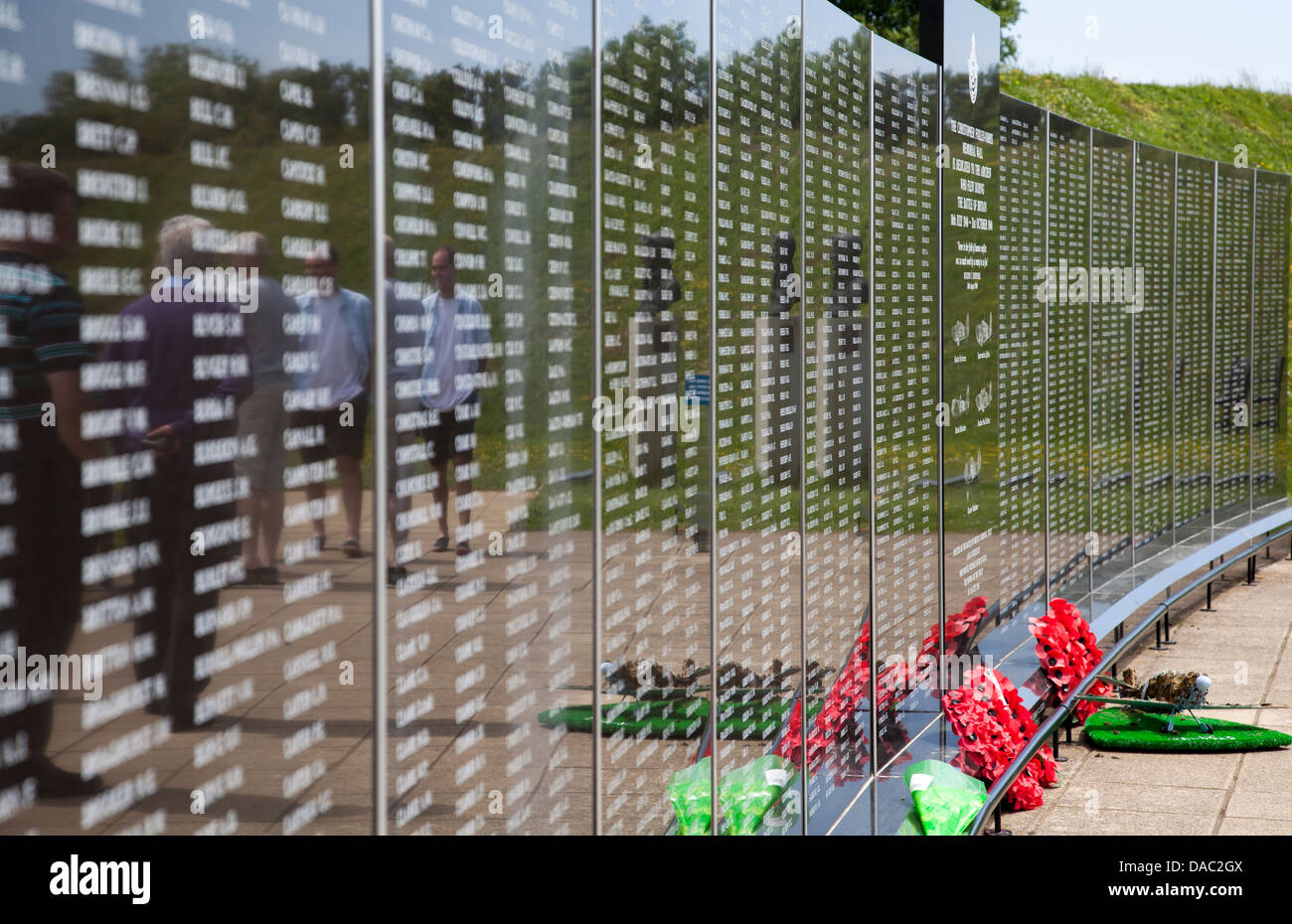 Battle of Britain War Memorial Wall at Capel-Le-Ferne in Folkestone ...