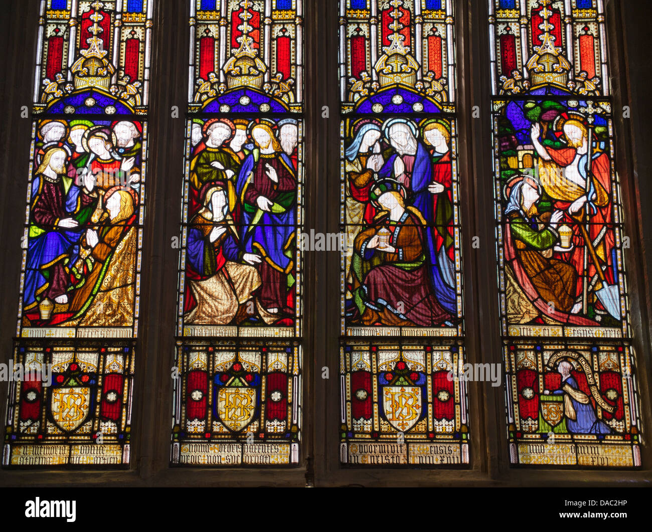 Christ church oxford stained glass window hi-res stock photography and ...
