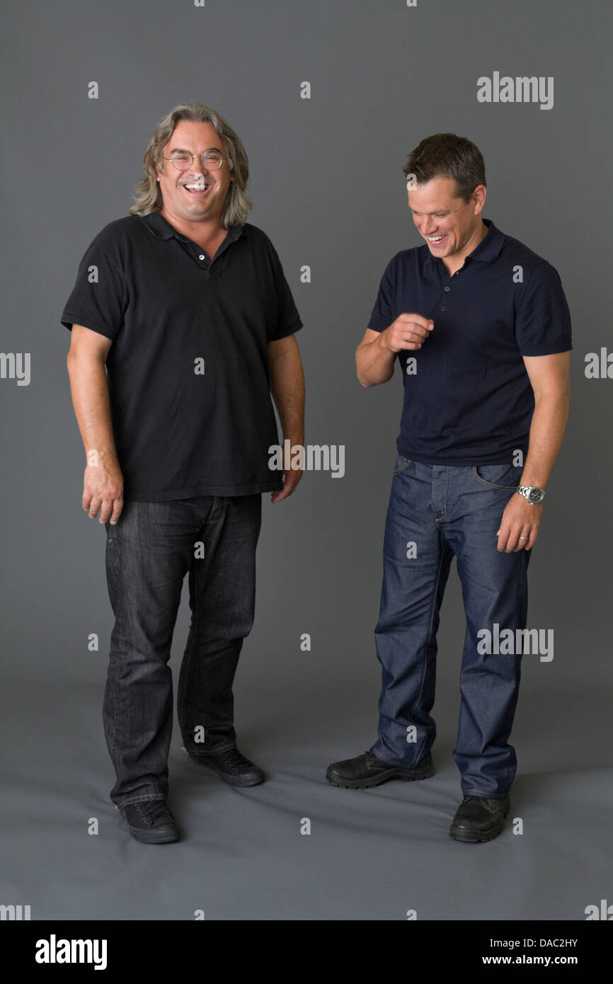 LOS ANGELES – JULY 7 Actor Matt Damon and Director Paul Greengrass in ...