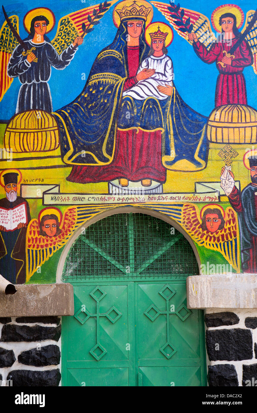 Africa, Eritrea, Massawa, Tualud, St Mary’s Cathedral Church virgin ...