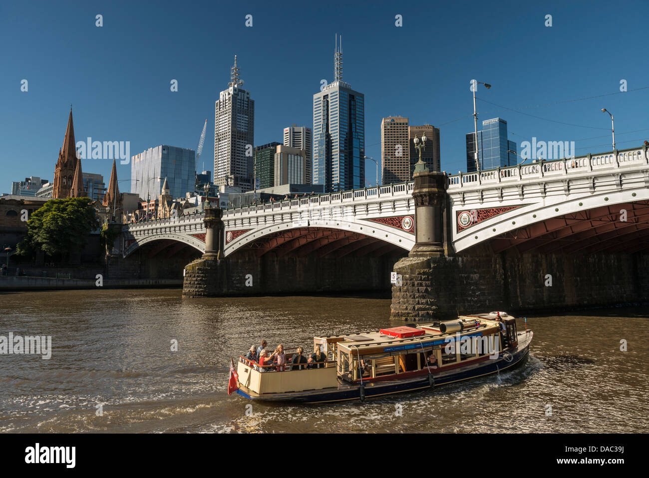 Melbourne Skyline and Princes Bridge from Southbank Stock Photo - Alamy