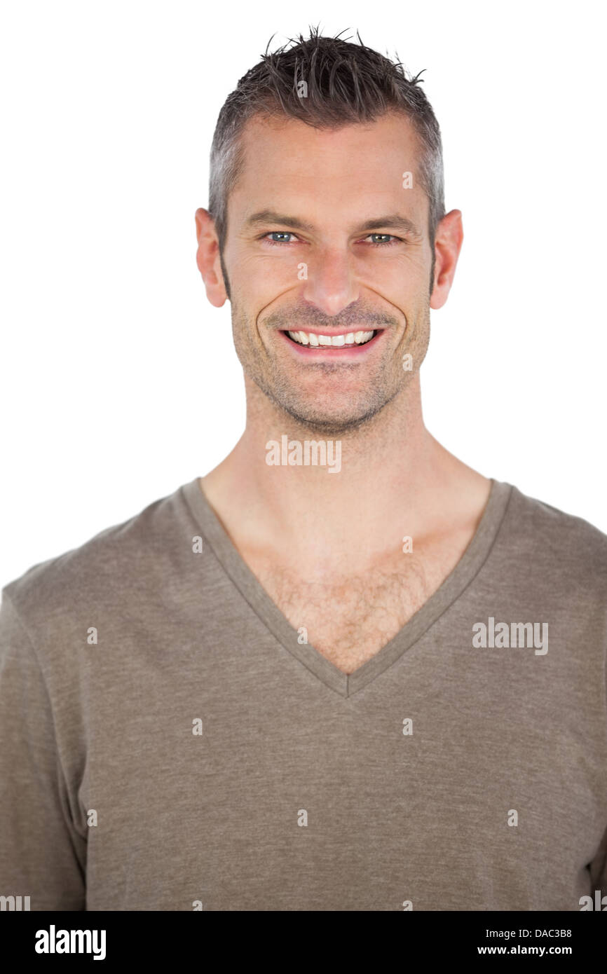 Portrait of laughing man Stock Photo - Alamy