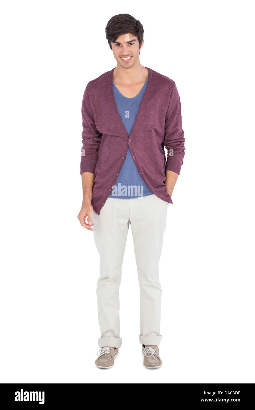 Smiling man in shirt looking Cut Out Stock Images & Pictures - Alamy