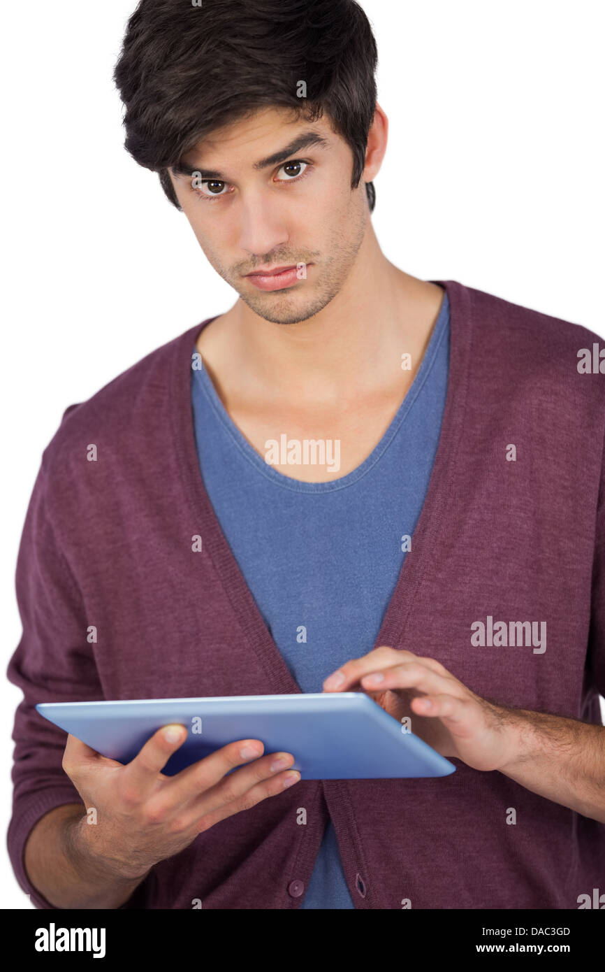 Serious adult hispanic man using hi-res stock photography and images ...