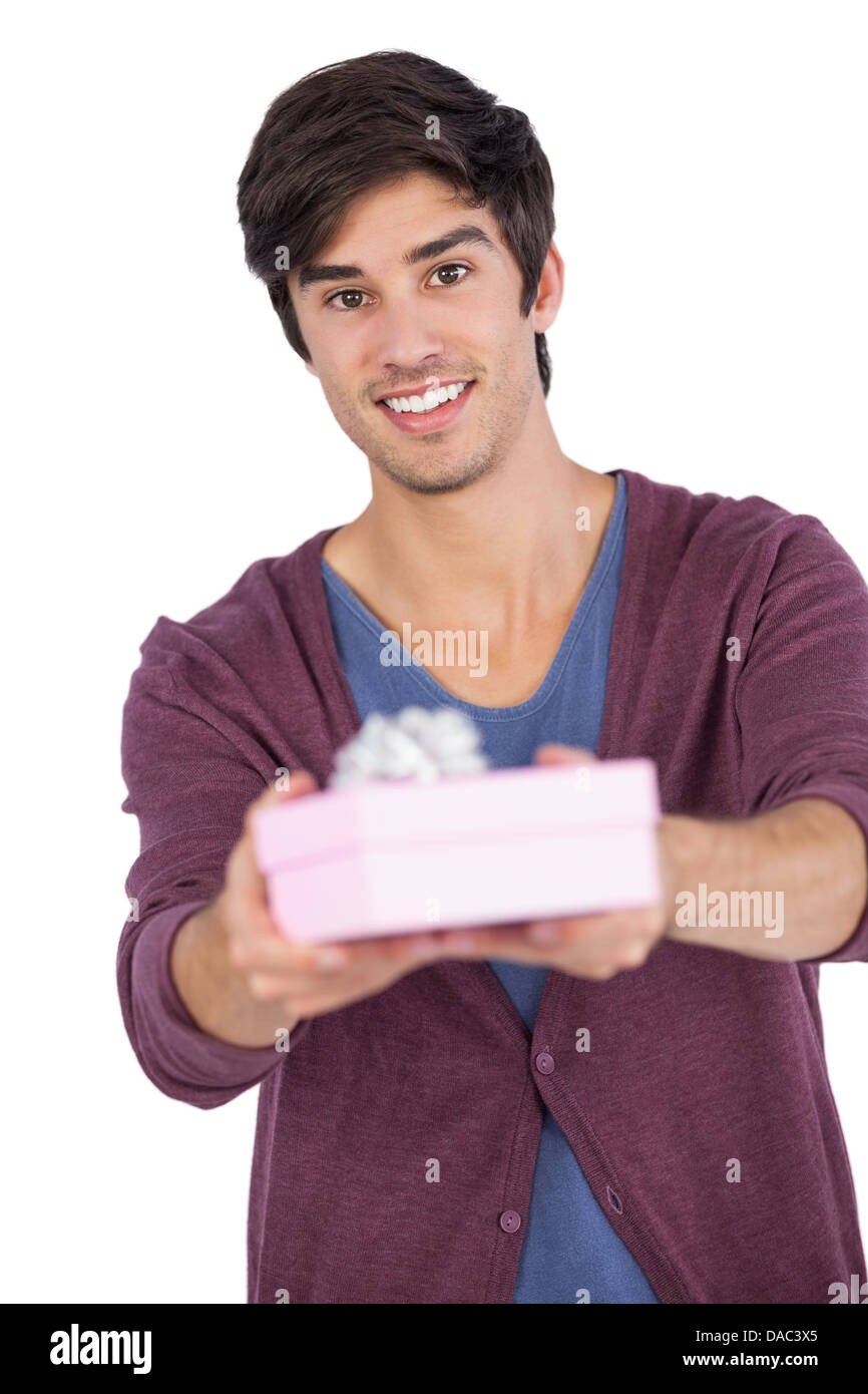 Man offering gift hi-res stock photography and images - Alamy