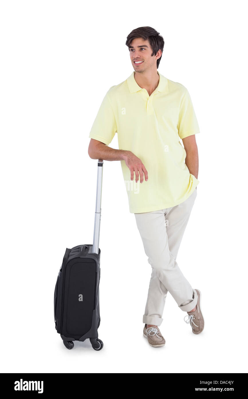 Young male (happy) with suitcase hi-res stock photography and images ...