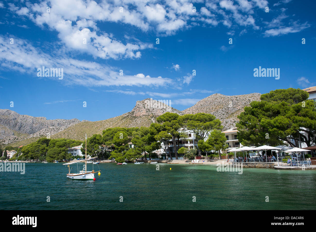Beautiful view of Puerto Pollensa (Port de Pollenca) in Northern ...