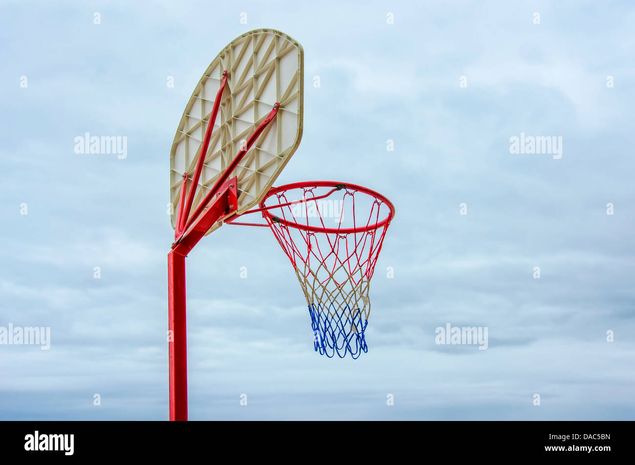 Basketball Hoop Outdoor view from below Stock Photo - Alamy