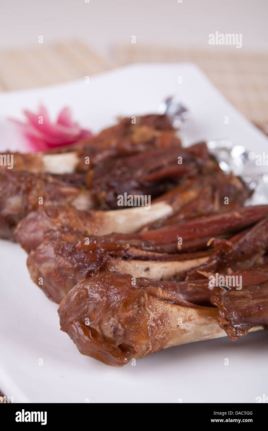 china delicious food--fried mutton Stock Photo - Alamy