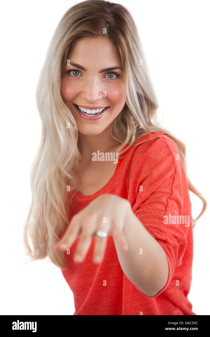 Woman Showing Off Engagement Ring High Resolution Stock Photography and ...