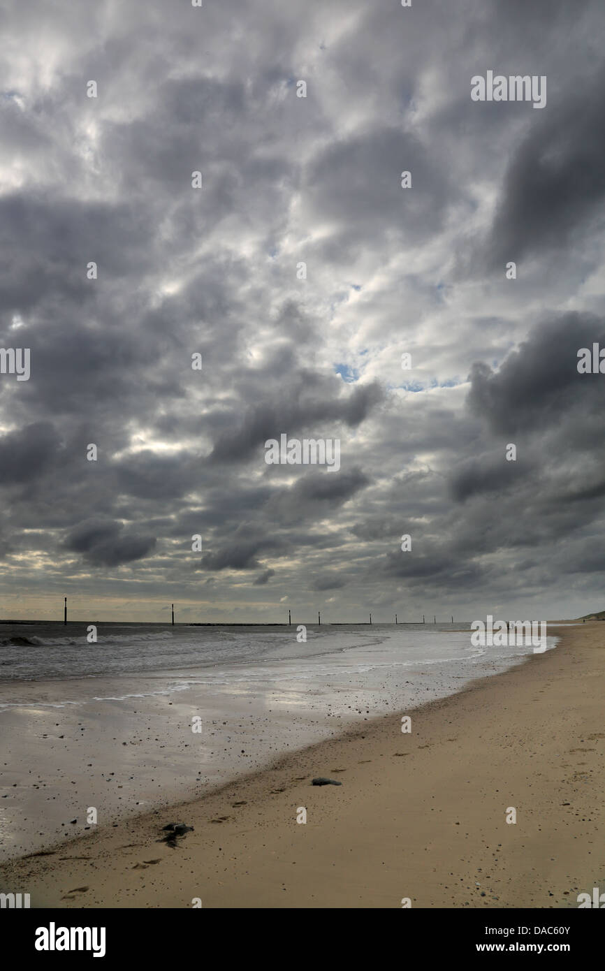 stormy weather at sea palling on the norfolk coast Stock Photo - Alamy