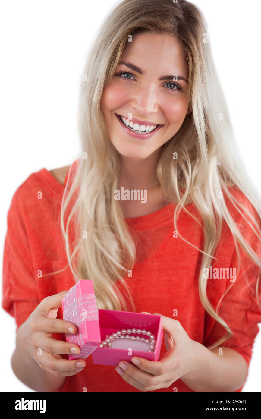 White gift box long hi-res stock photography and images - Alamy