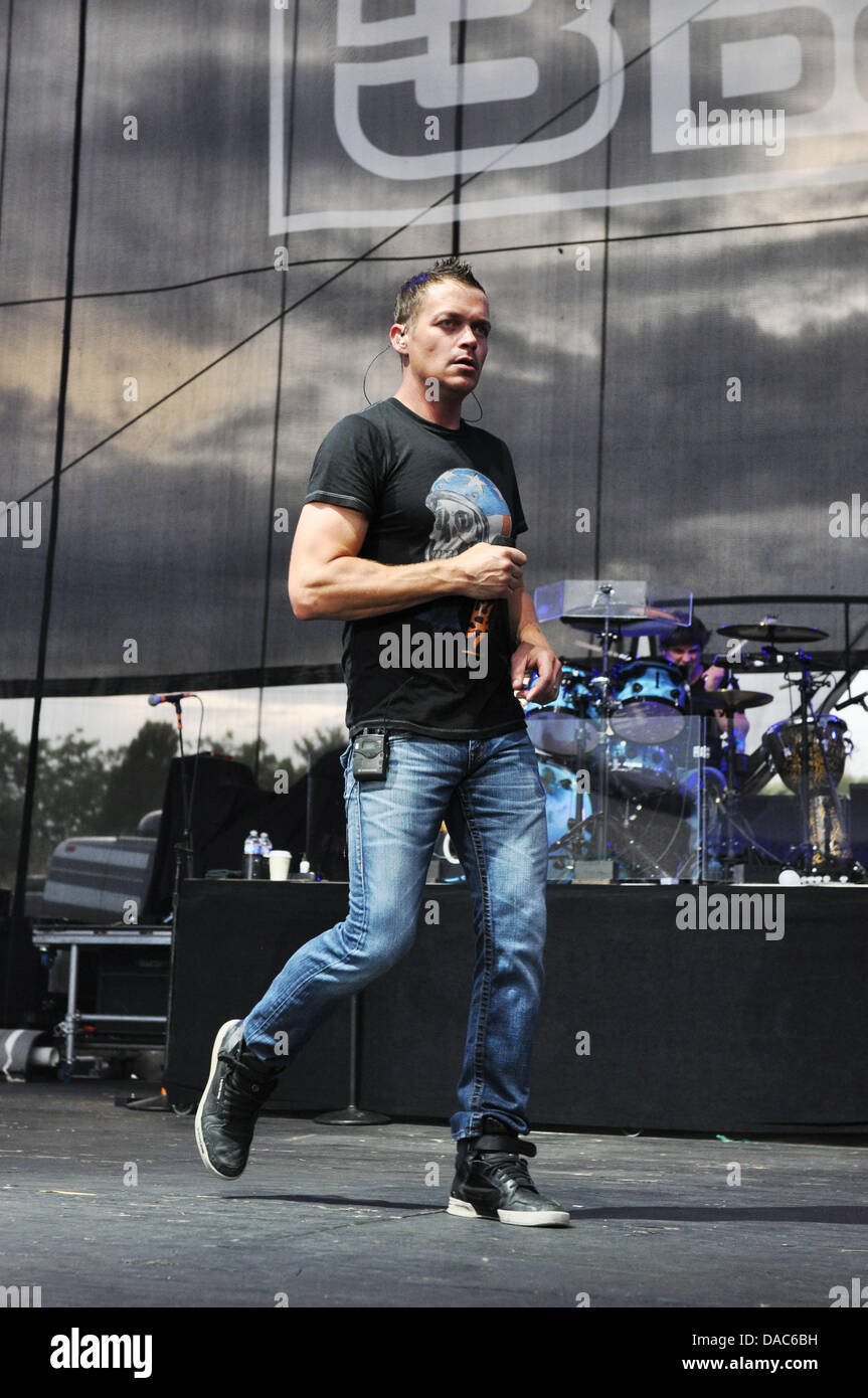 July 2, 2013 - Raleigh, North Carolina, USA - Singer BRAD ARNOLD of the ...