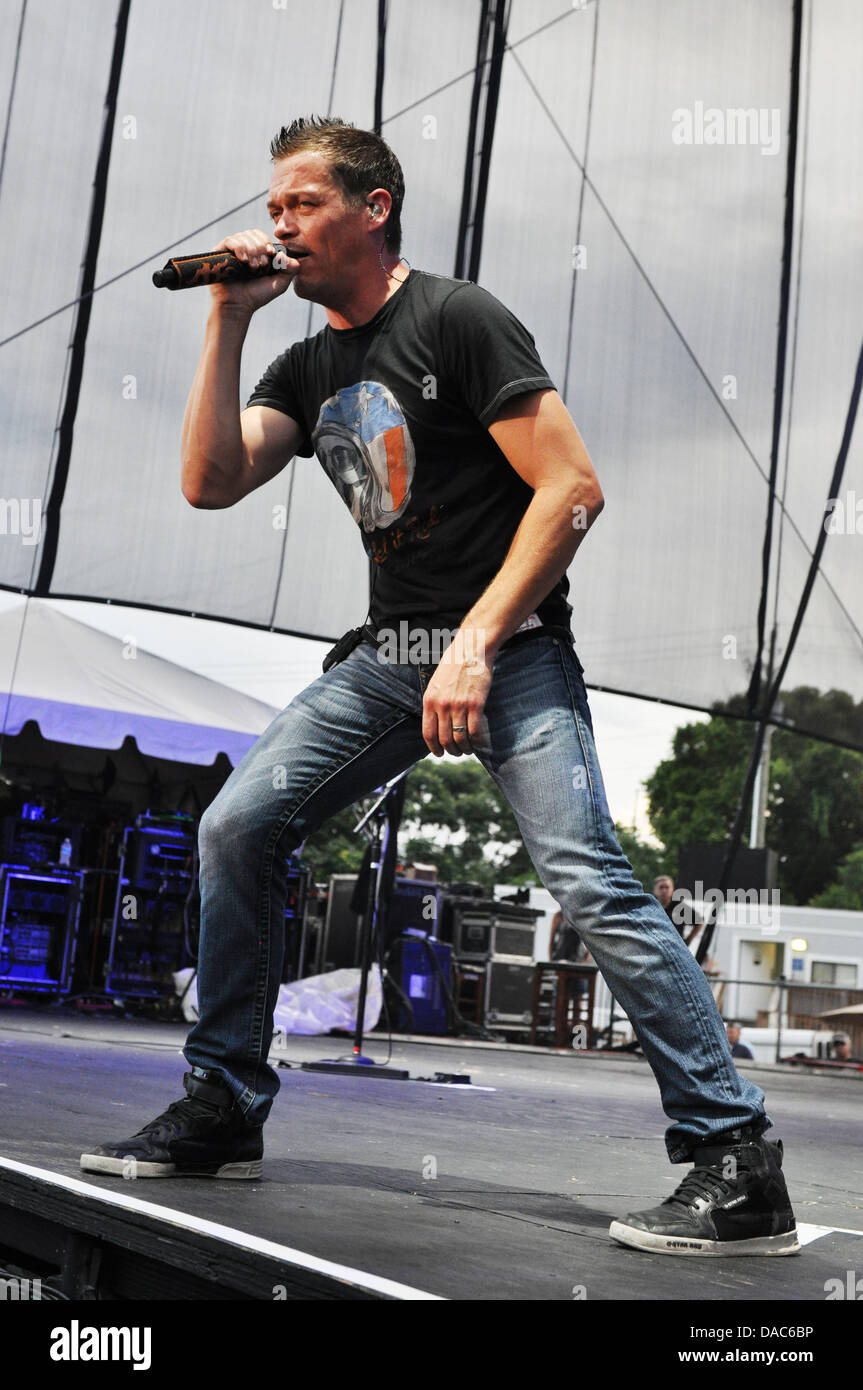 July 2, 2013 - Raleigh, North Carolina, USA - Singer BRAD ARNOLD of the ...