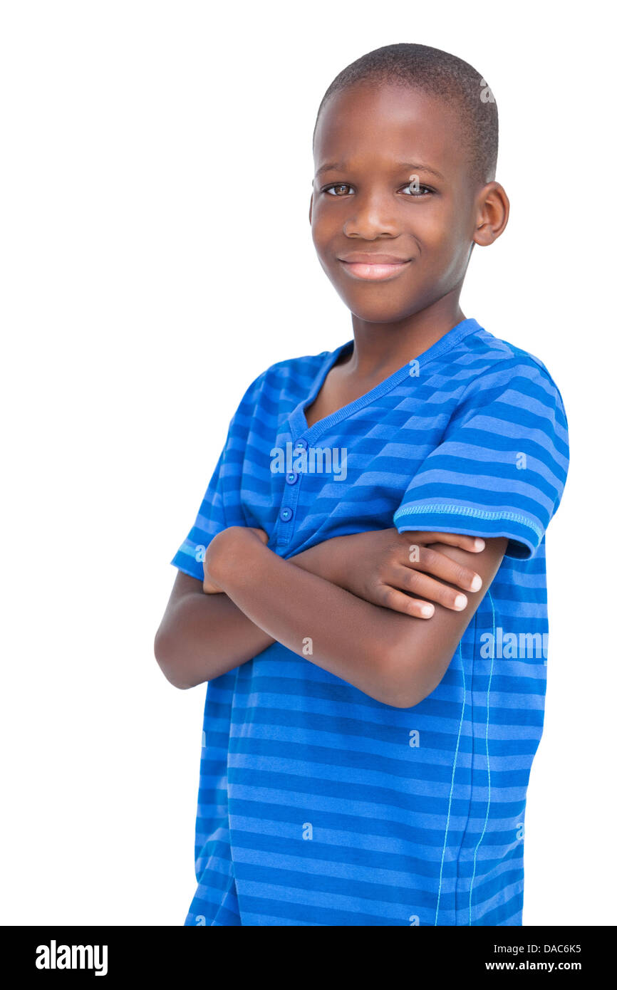 Boy arms crossed hi-res stock photography and images - Alamy
