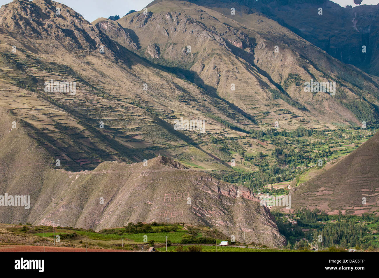 Farmland above sacred valley hi-res stock photography and images - Alamy