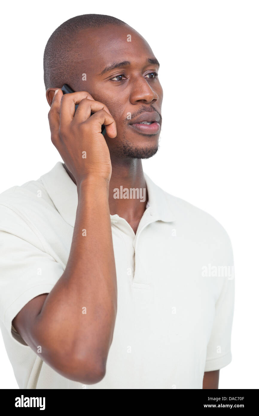 Man telephone serious hi-res stock photography and images - Alamy