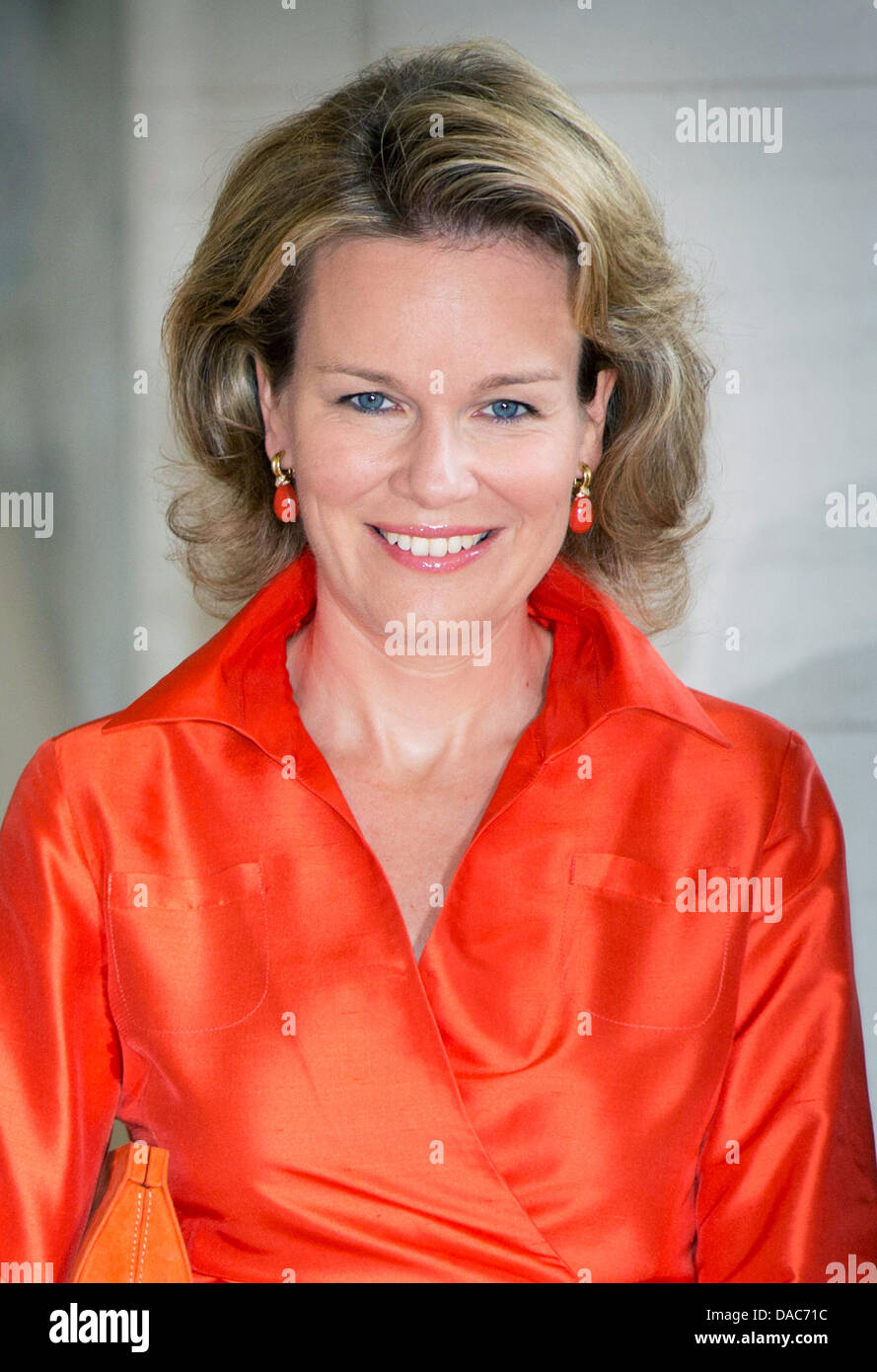 Laeken, Brussels, Belgium. 10th July, 2013. Princess Mathilde of ...