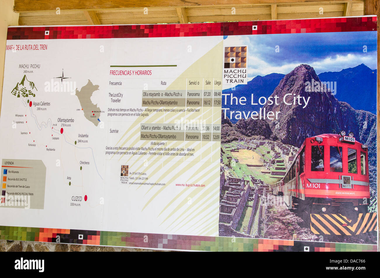 Peru rail map hi-res stock photography and images - Alamy