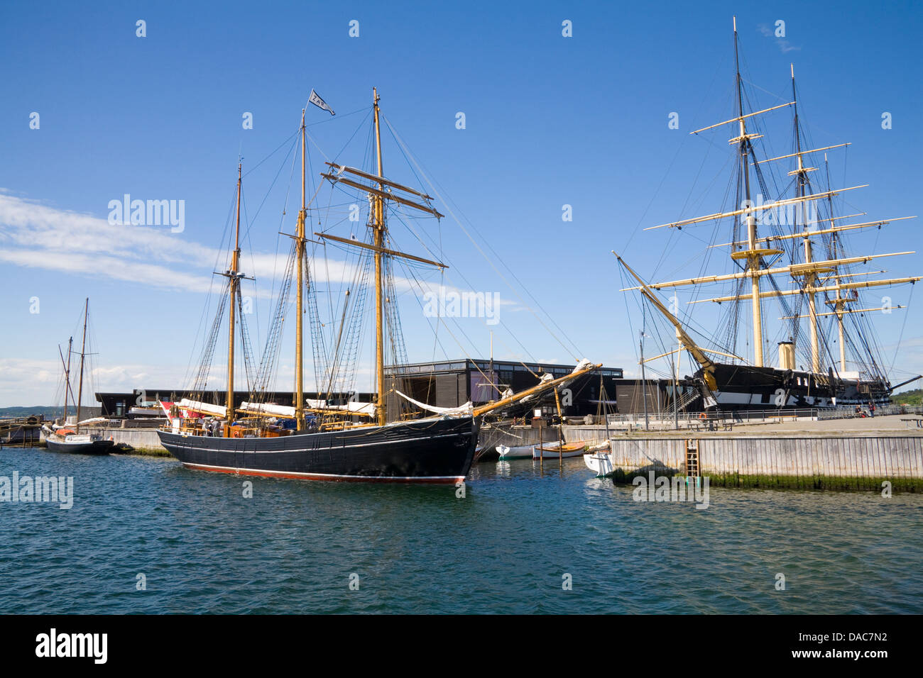 Ebeltoft Denmark EU Restored Fregatten Jylland in dock of museum and ...