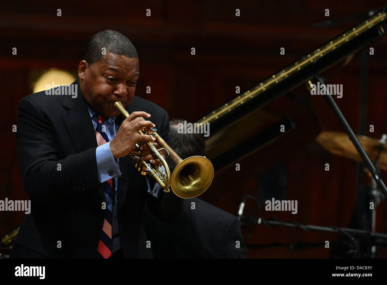 Prague, Czech Republic. 10th July 2013. US jazz trumpetist Wynton ...