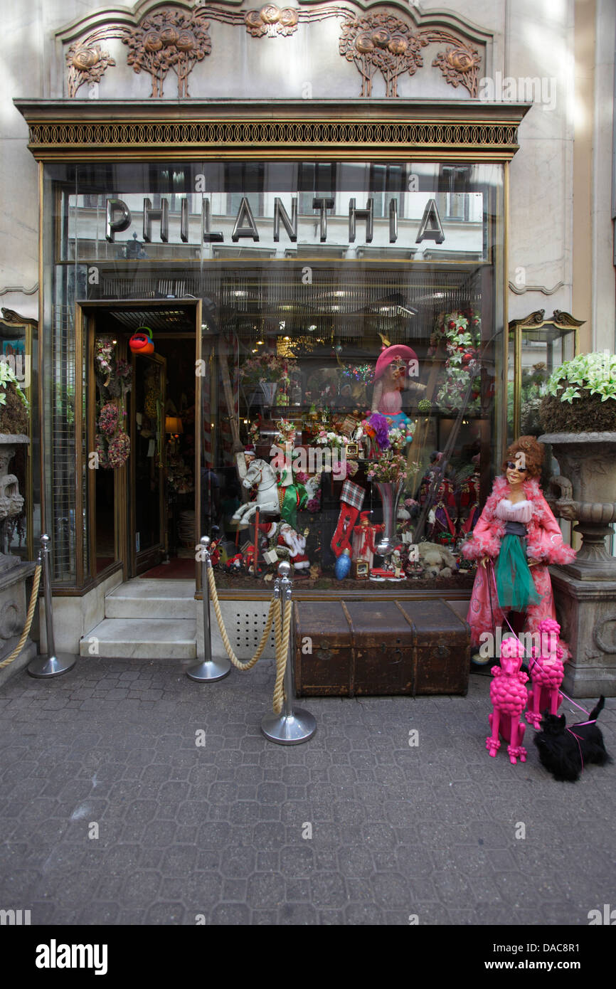 Philanthia's Art Nouveau florist’s in Vaci utca shopping street ...