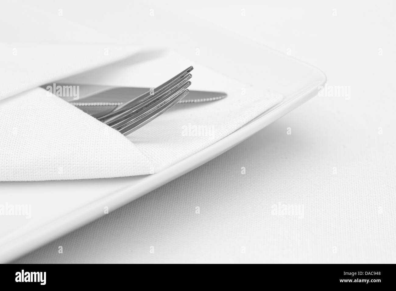 Place setting Black and White Stock Photos & Images - Alamy