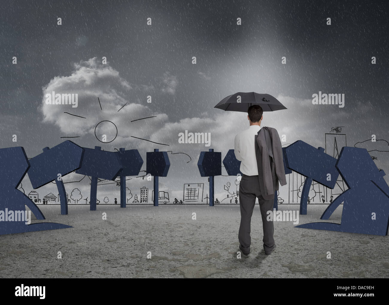 Looking at signs hi-res stock photography and images - Alamy