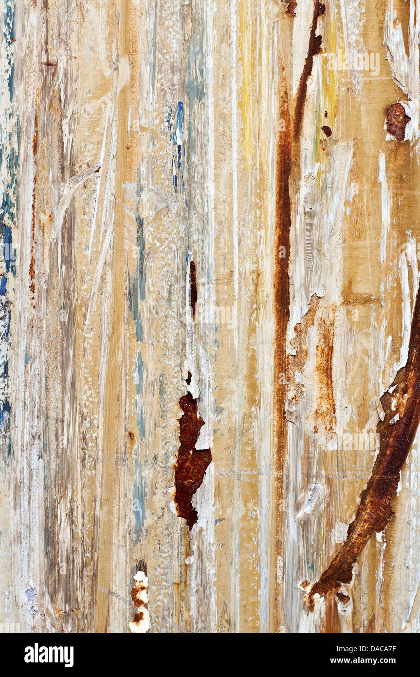 Corroded metal texture with old peeling paint Stock Photo - Alamy