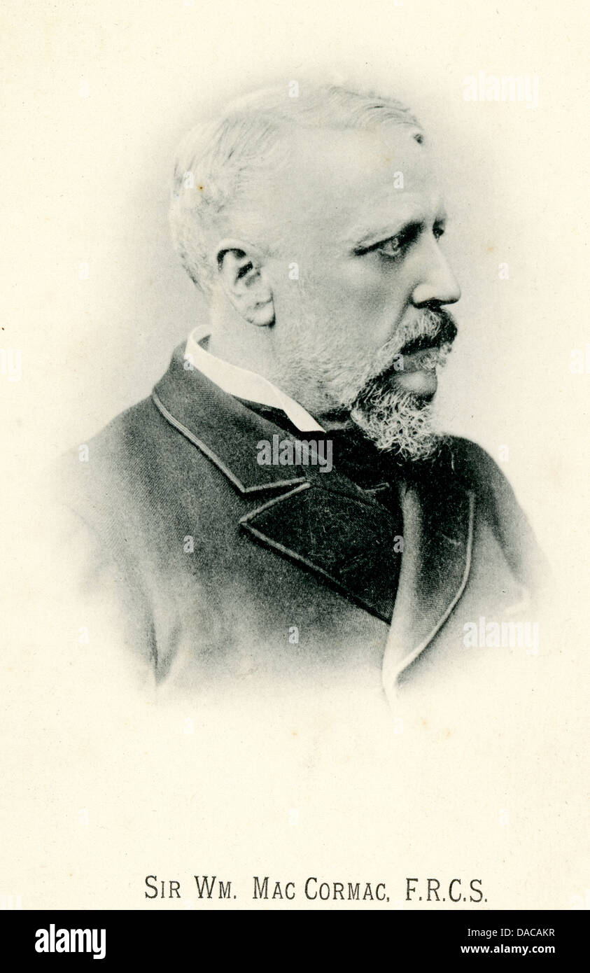 Sir William MacCormac 1836 to 1901, was a British surgeon Stock Photo ...