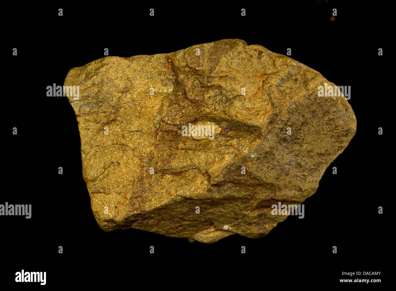 Chalcopyrite, Main ore mineral of copper, Montana Stock Photo - Alamy