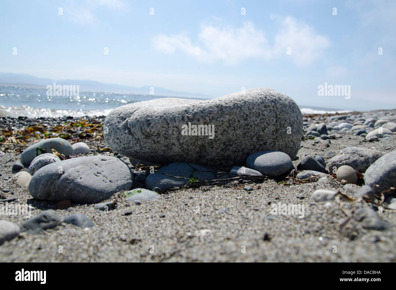 Large pebbles on a beach Stock Photo - Alamy