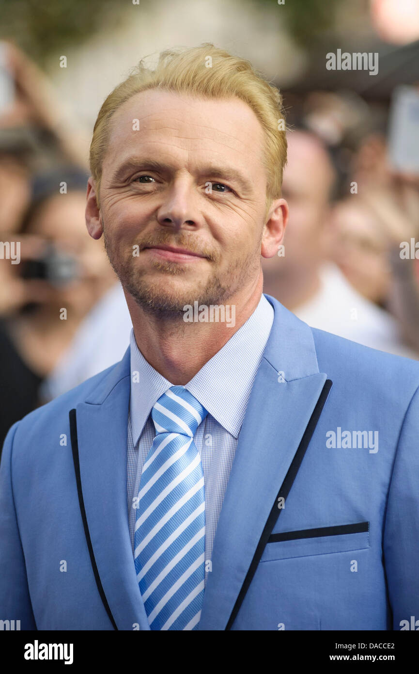 Simon Pegg attends the World Premiere of The World’s End on 10/07/2013 ...