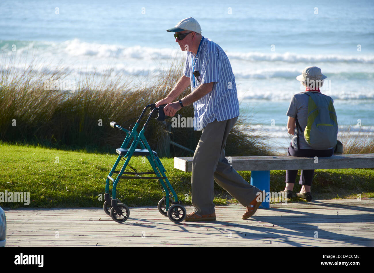 Old man walking slowly hi-res stock photography and images - Alamy