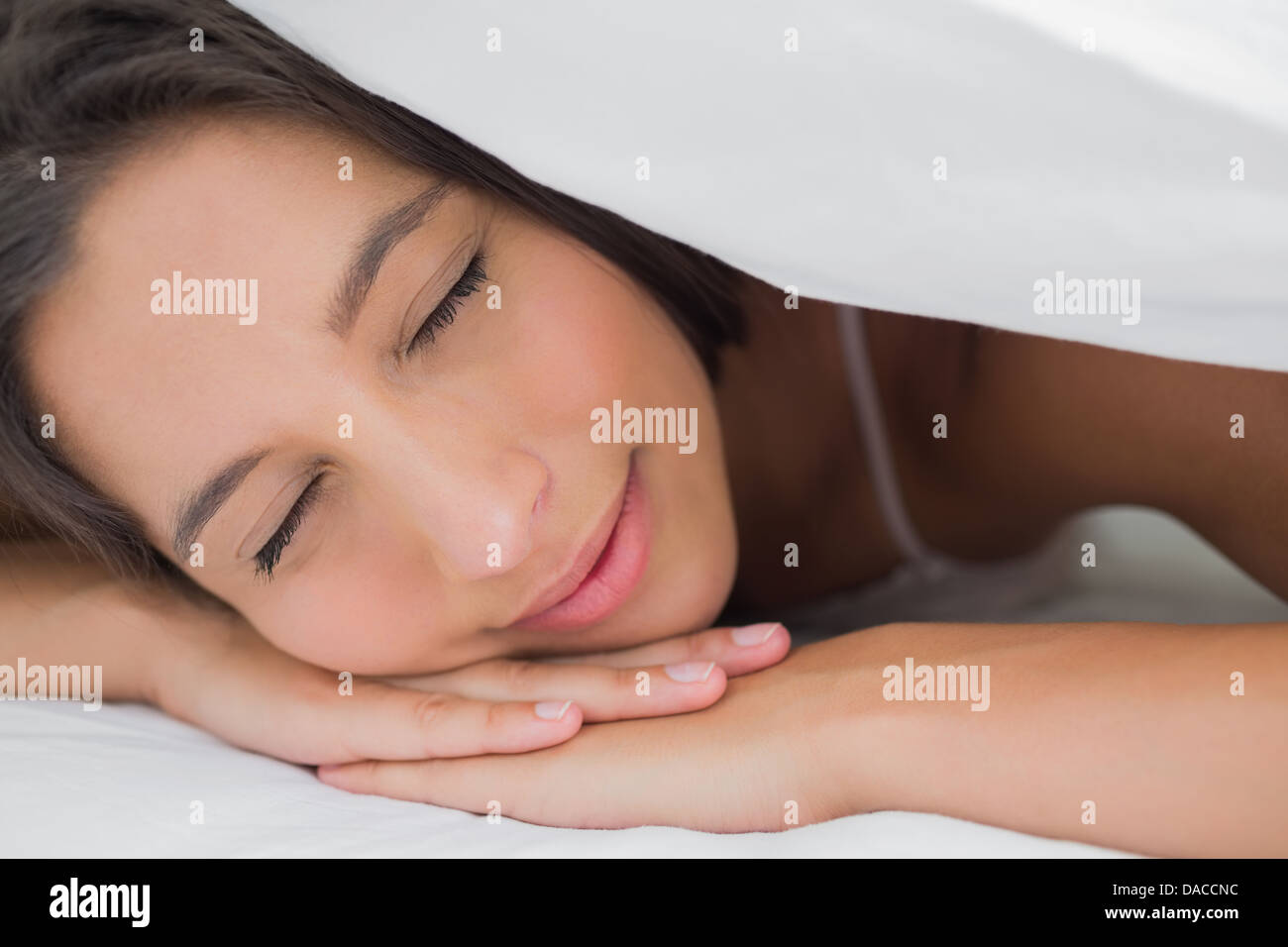 Portrait of an beautiful woman resting Stock Photo - Alamy